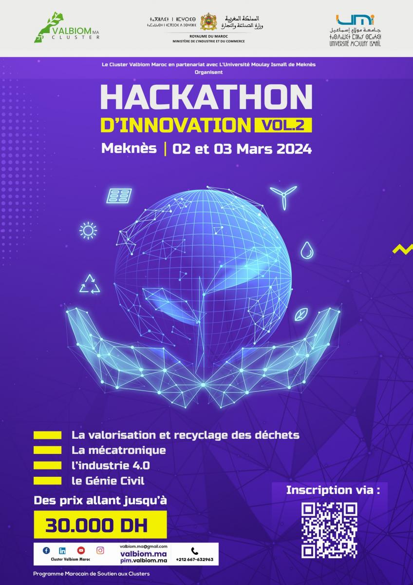 HACKATHON D'INNOVATION VOL.2 Meknès