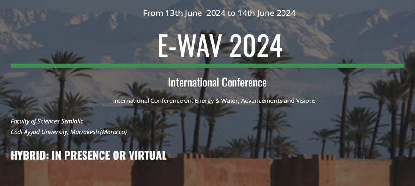 E-WAV 2024: Energy & Water: Advances and Visions Research, Engineering ...