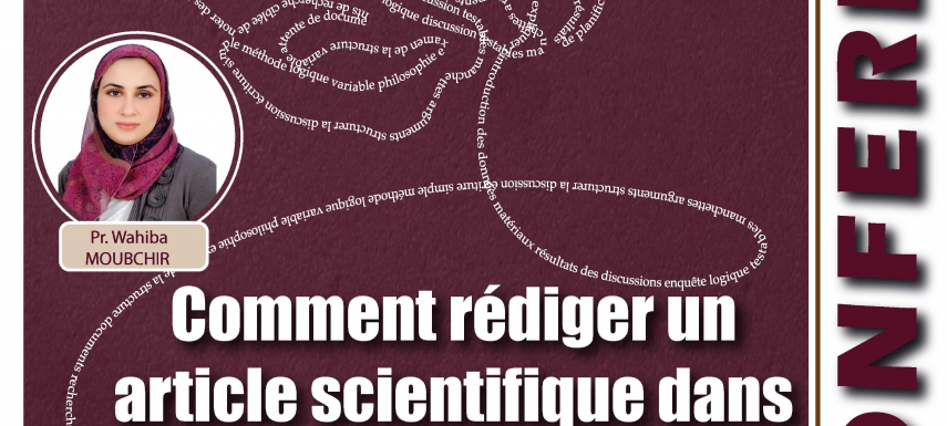 10 Mars Conférence Sous Le Thème Comment Rédiger Un Article